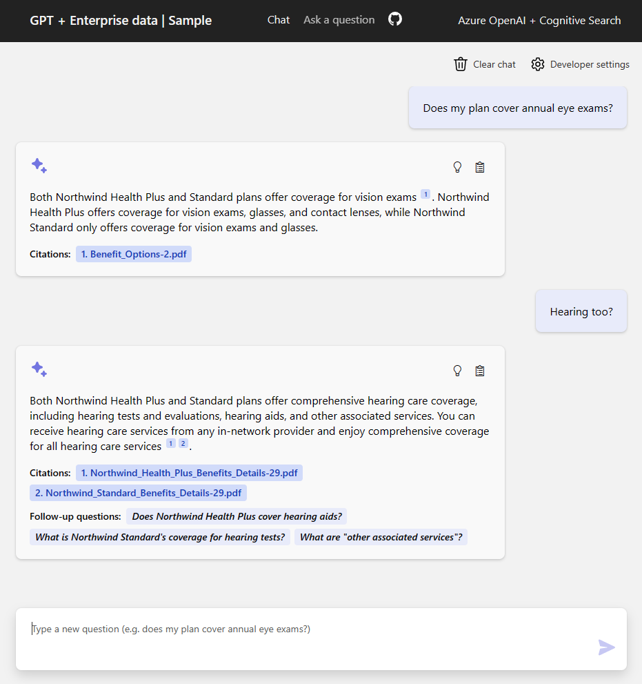 Microsoft | Code Sample: Azure OpenAI RAG