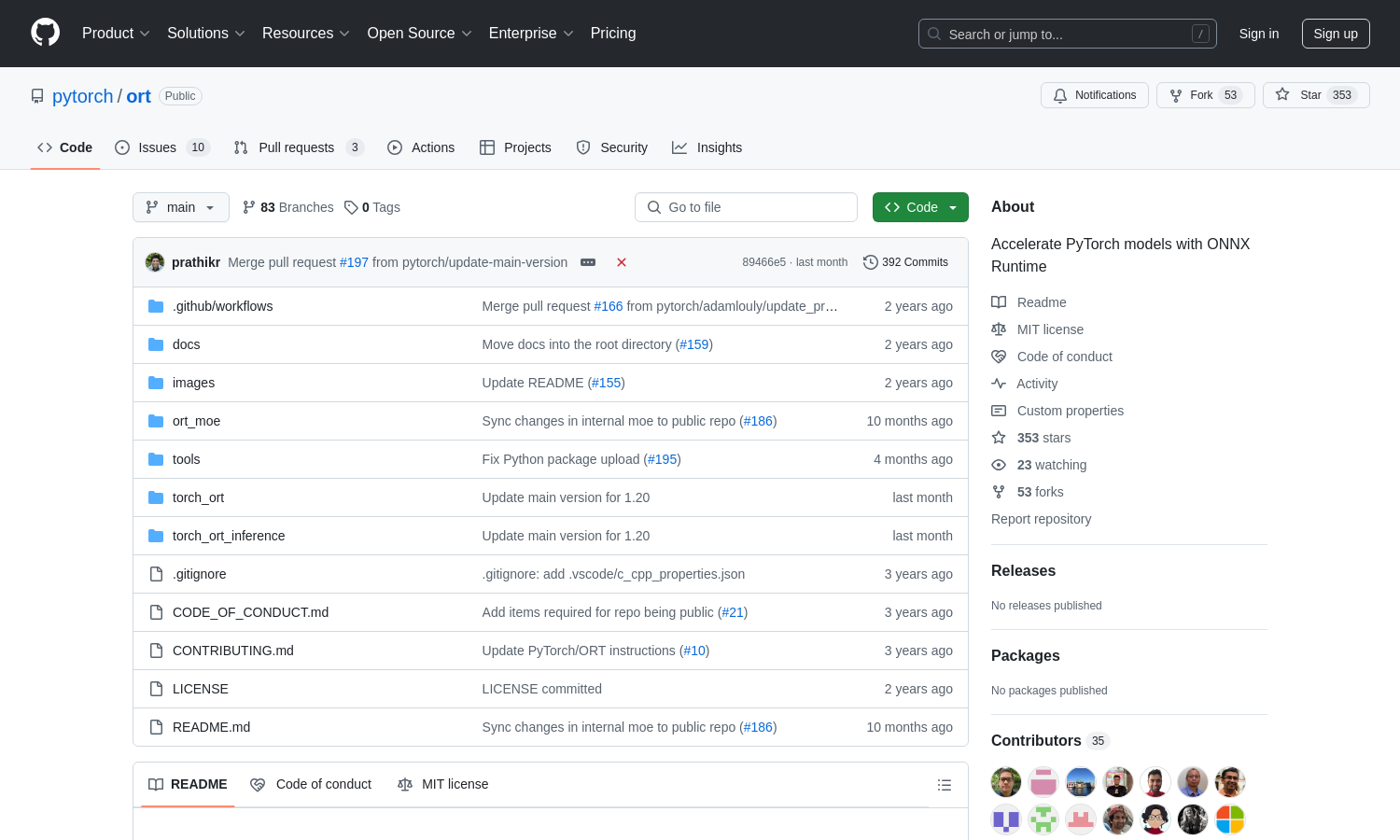 Microsoft | Microsoft @ PyTorch| Repo