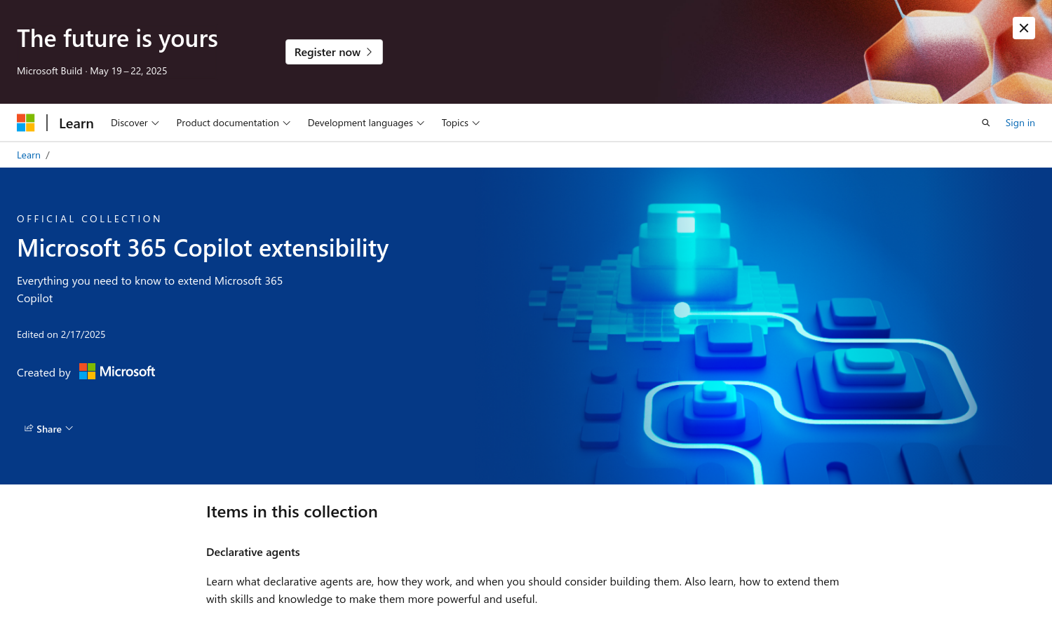 Microsoft | The Source - Microsoft 365 Copilot extensibility | Learn